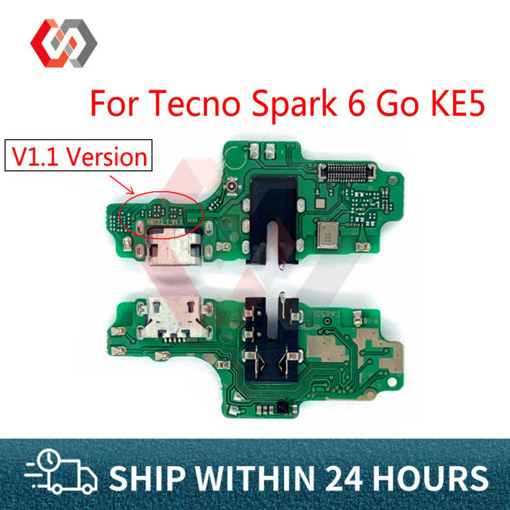 For Tecno Spark 6 Go KE5 Dock Charger Port Plug Headphone Audio ...
