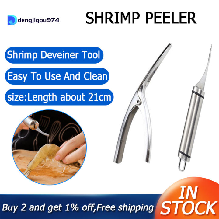 Shrimp Deveiner Tool and Peelers,Stainless Steel Shrimp Cleaner Knife ...