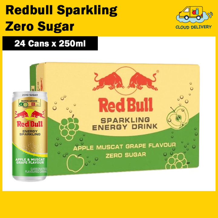Red bull Sparkling Energy Drink (24 x 250ml) - Apple & Muscat Grape ...