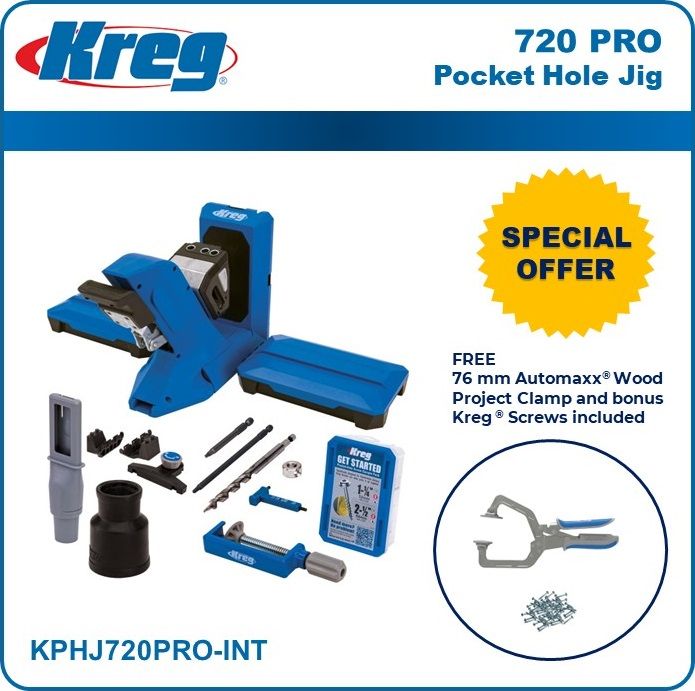 Kreg Pocket Hole Jig 720 Pro, Pocket-Jole Jig 720PRO - KPHJ720PRO ...