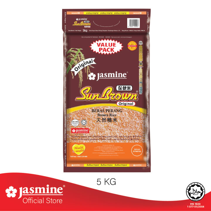 Jasmine SunBrown Brown Rice Original 5kg | Lazada