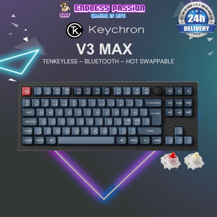 Keychron V3 Max Tenkeyless QMK/VIA Wireless Custom Mechanical Keyboard ...