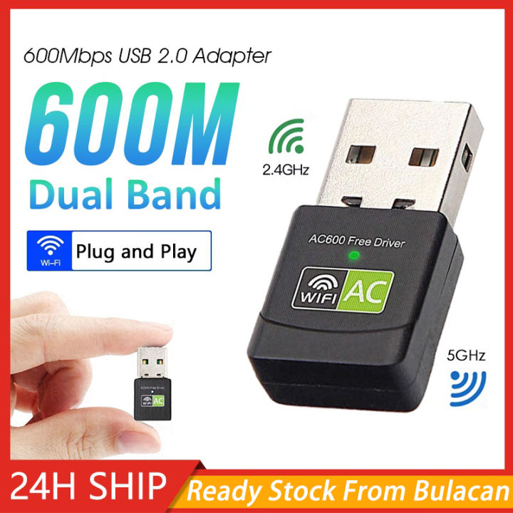 PC WiFi Receiver 600Mbps USB Wifi Dongle Bluetooth,Wireless WiFi ...