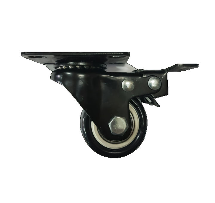Roda Caster Troli / Trolley Black Pu Hitam 2 Inch Rem ( Kunci ) Ranger ...