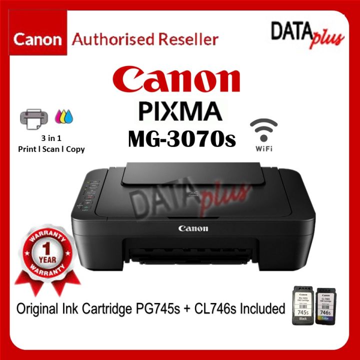 Canon PIXMA MG3070S All-In-One Printer ( PRINT / SCAN / COPY / Wireless ...