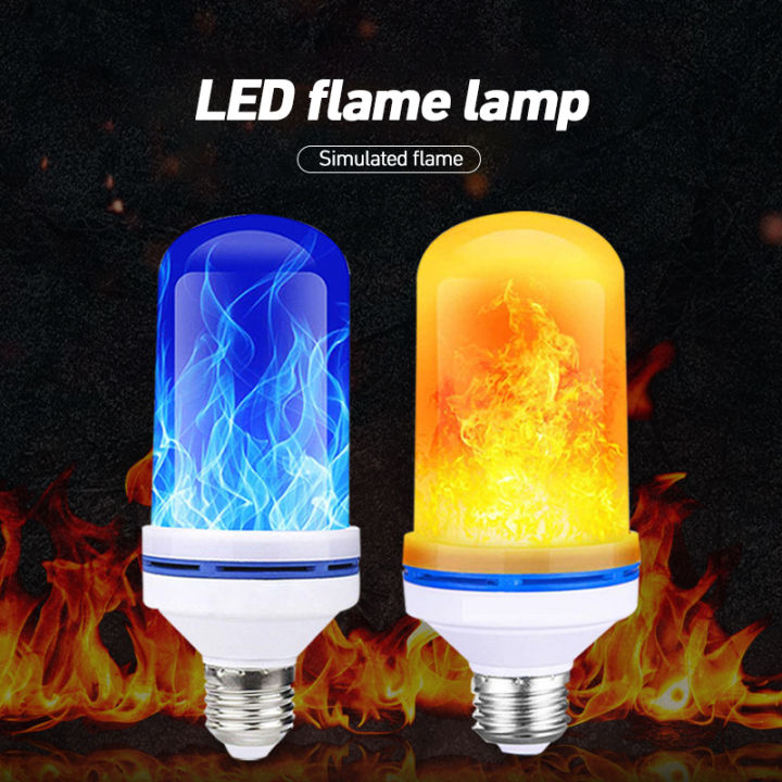 Lampu Bohlam Efek Api 9W LED Flame Effect Bulb Cafe E27 Model Obor ...