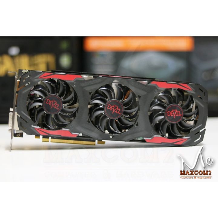 การ์ดจอ VGA POWERCOLOR RX 570 RED DEVILE 4GB OC 3FAN สินค้ามือสอง ...