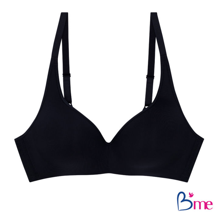 B'me (BE-U Collection) เสื้อชั้นในไร้โครงฟองน้ำบาง รุ่น ME1C50 สีดำ สีเทาเข้ม สีนู้ด สีชมพู ...