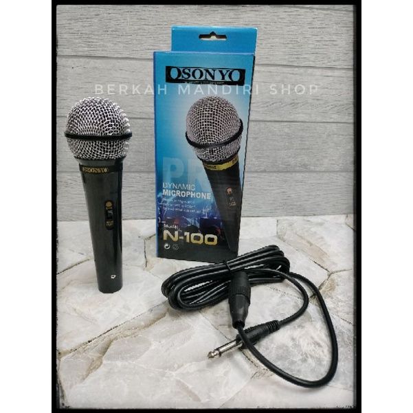 Microphone DYNAMIC Sony N-200 - Fleco F-320 Mic Kabel Karaoke Jack ...