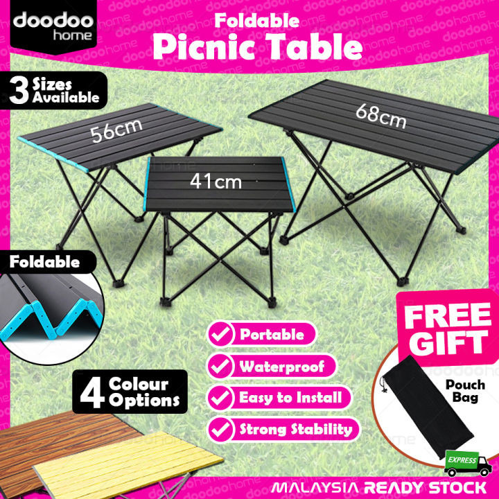 Meja Lipat Camping Table Foldable Aluminium BBQ Picnic Camp Hiking ...