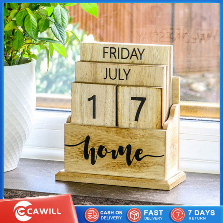 European style wooden calendar retro creative style creative ...