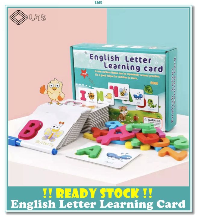 !!READY STOCK!!Early Learning Flash Card 3 in 1 Montessori English ...