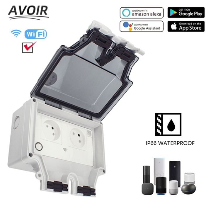 Avoir WiFi smart waterproof socket Israel plug socket with timer ...
