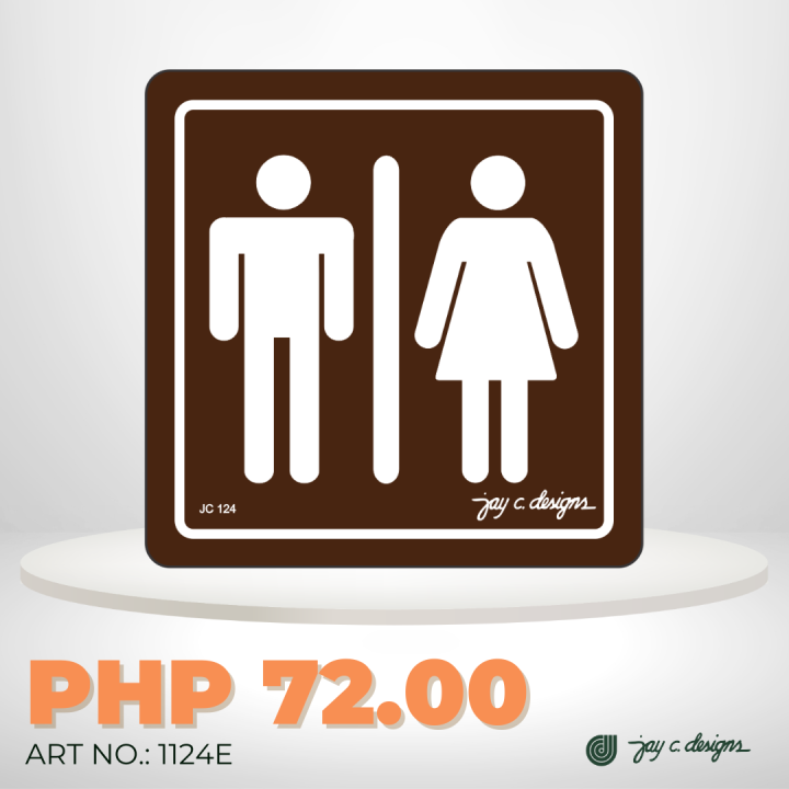Male/Female Restroom Sign Public Toilet Door Sign Bathroom Indoor ...