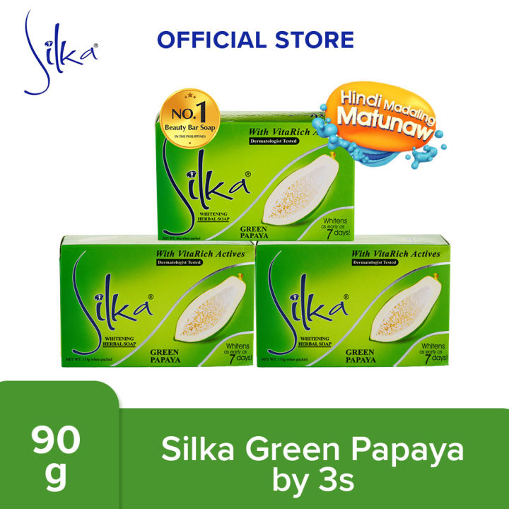Silka Green papaya 90g by 3's | Lazada PH