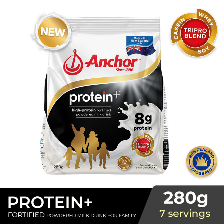 Anchor Protein Plus Milk Powder Plain 280g | Lazada PH