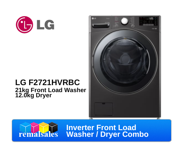LG F2721HVRBC Inverter 21kg Front Load Washer and 12.0kg Dryer | Lazada PH