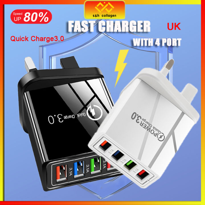 QC 3.0 USB Port Fast Charge Adapter Travel Universal Fast Charging ...