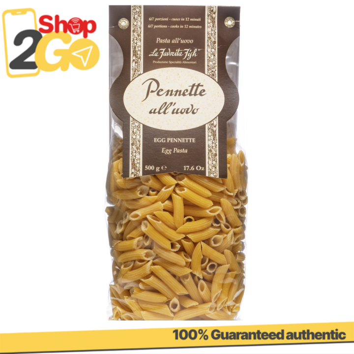 La Favorita Fish Pen-Shaped Short Egg Pasta 500g | Lazada PH