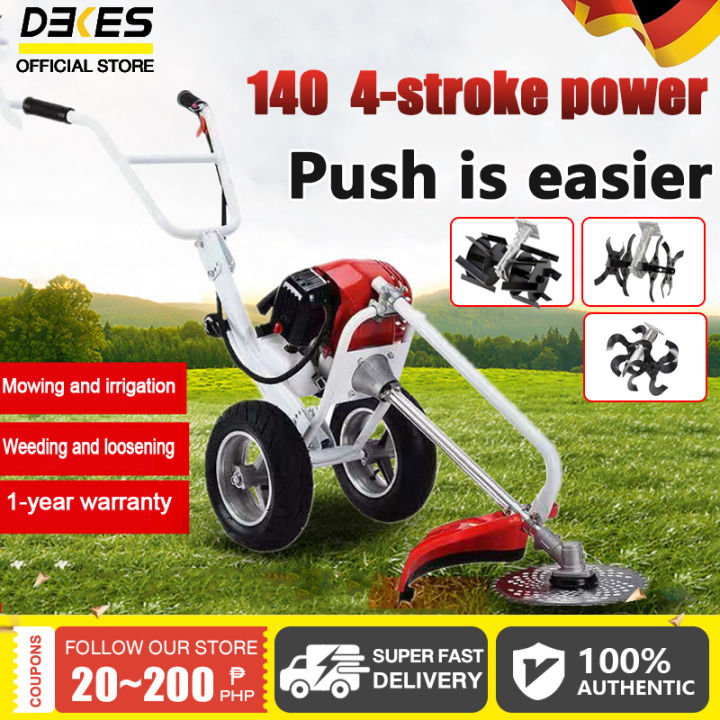DEKES 4-Stroke Engine Gasoline Grass Trimmer Lawn Mower Brushcutter ...