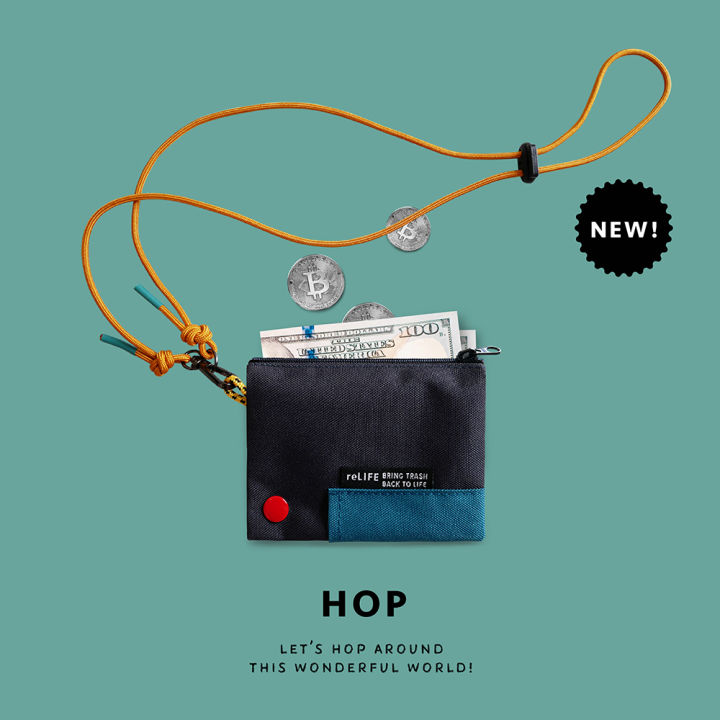Hop wallet กระเป๋าสตางค์มีสายห้อยคอ | TA.THA.TA (มี 5 สีให้เลือก ...