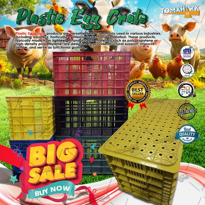 TOMAHAWK PLASTIC EGG CRATES CHICKEN EGG TRANSPORT CRATE HEAVY DUTY ...