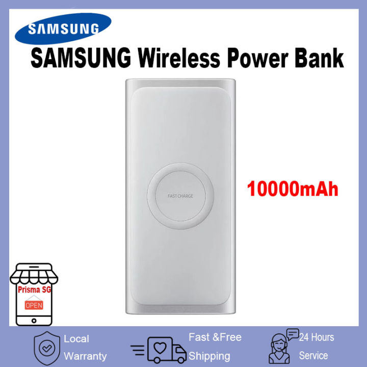 Samsung Wireless Power Bank Portable 10,000mAh battery Pack Qi wireless ...