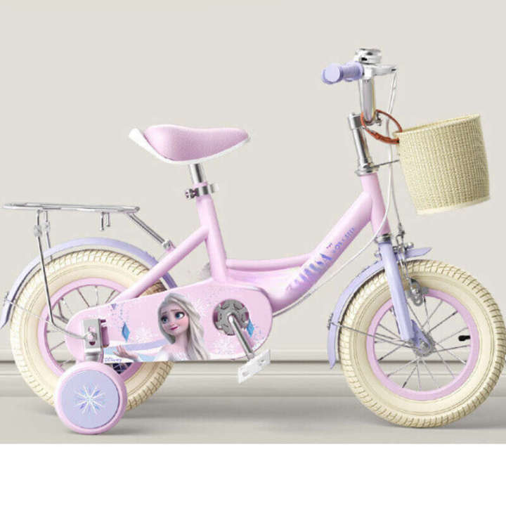Frozen Bicycle Disney Children's Bicycle Girl 3-6-8-12 Year Old Girl's ...