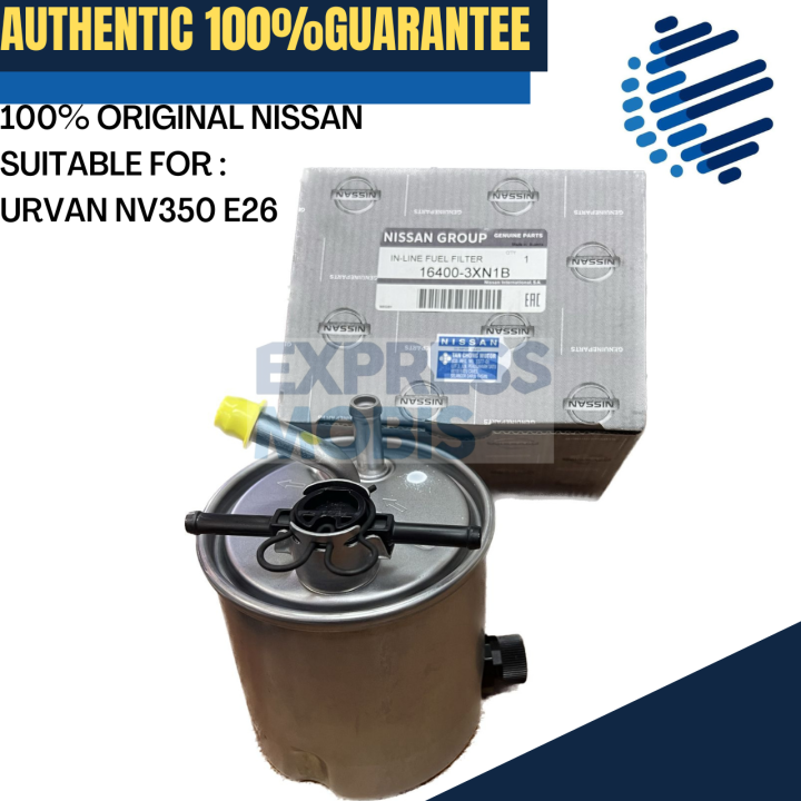 100% ORIGINAL NISSAN DIESEL FILTER 16400-3XN1B URVAN NV350 E26 | Lazada