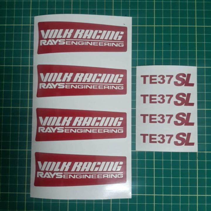 Rays Volk Racing TE37SL Decal Vinyl Sticker Car Sports Rim | Lazada