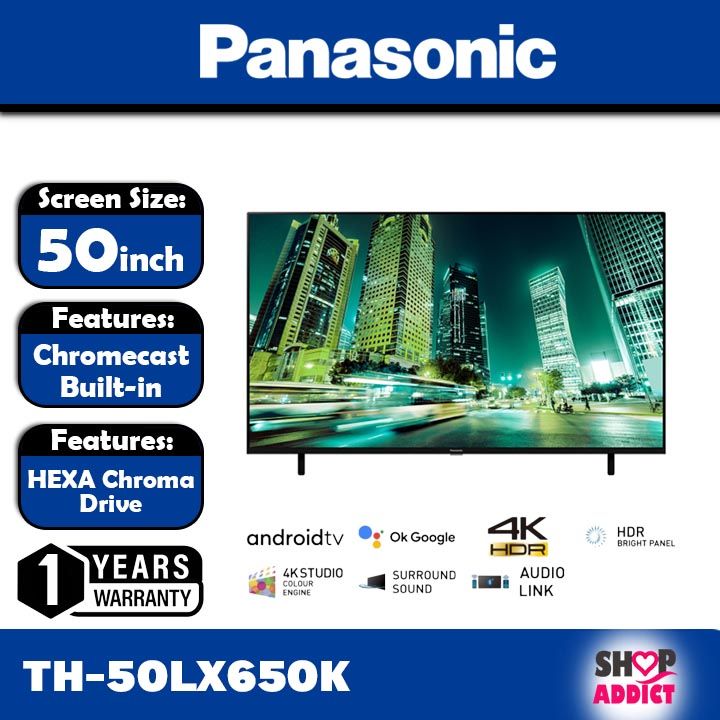 Panasonic 4K UHD Android Smart TV TH-50LX650K- 50inch I TH-55LX650K ...