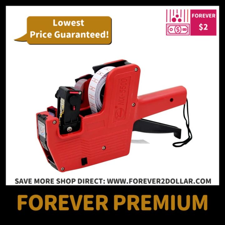 (FOREVER PREMIUM) Price Tag Label Machine MX-5500 for Retailer Seller ...