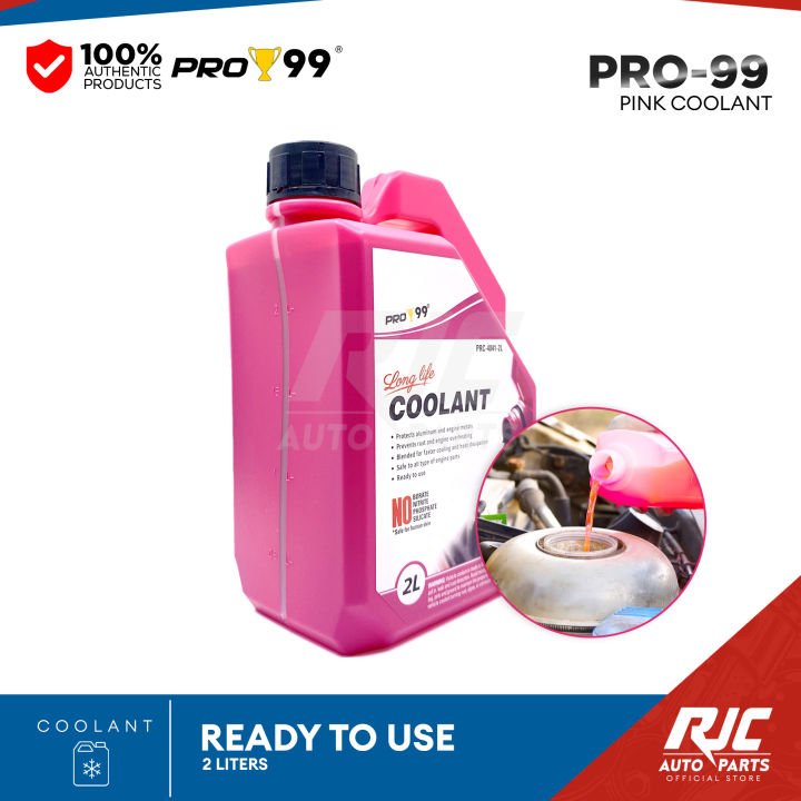 Pro-99 Long Life Radiator Coolant Pink 2 Liters | Lazada PH