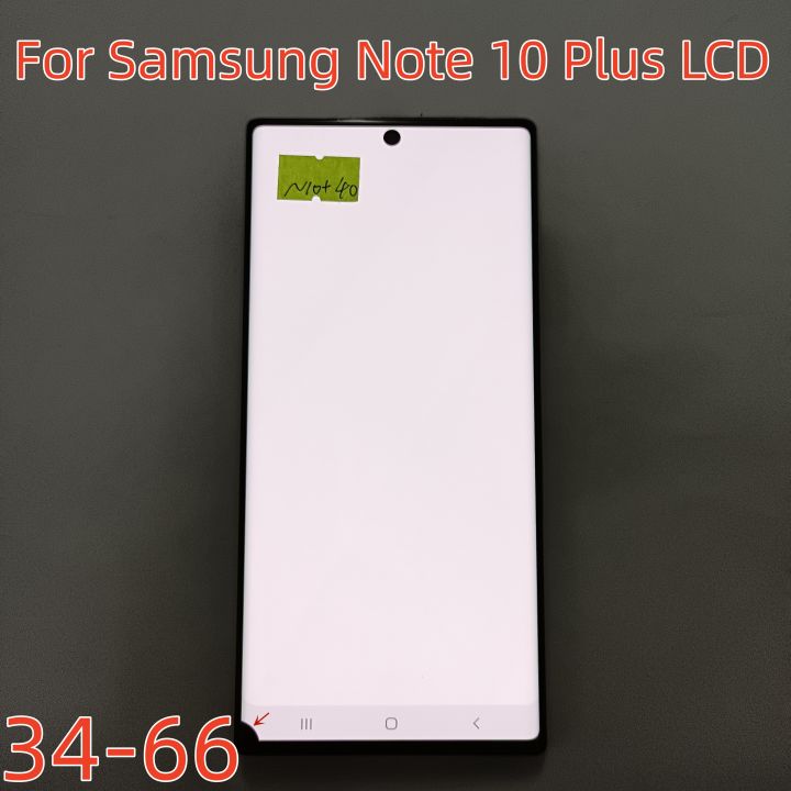 Original Screen For SAMSUNG Galaxy Note 10 Plus Display With Frame 6.8 ...