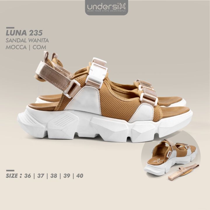 UNDERSIX - Luna 235 Hak 4cm Sandal Gunung Cewe Sandal Hiking Wanita ...