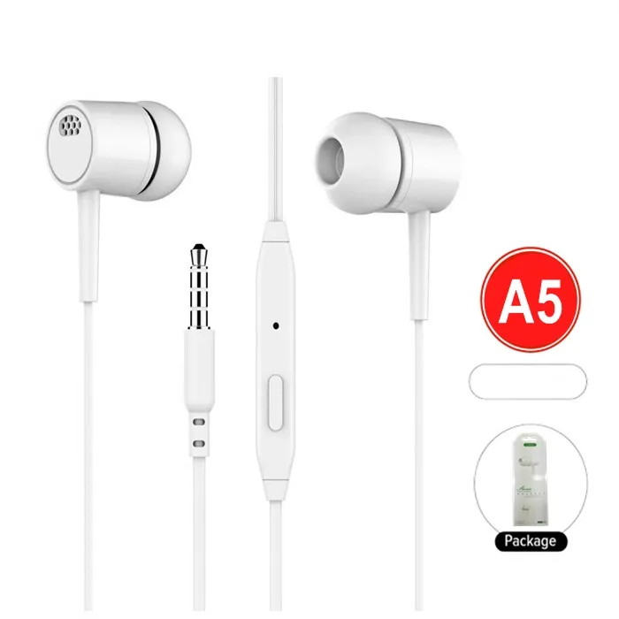 A5 Stereo Earphone Hi-fi Audio Wired Earphone With Microphone | Lazada