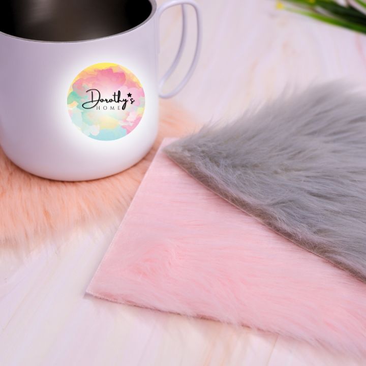 Faux Fur Coaster / Sample Color of Swatches, 5x5 inches, Unfinished ...