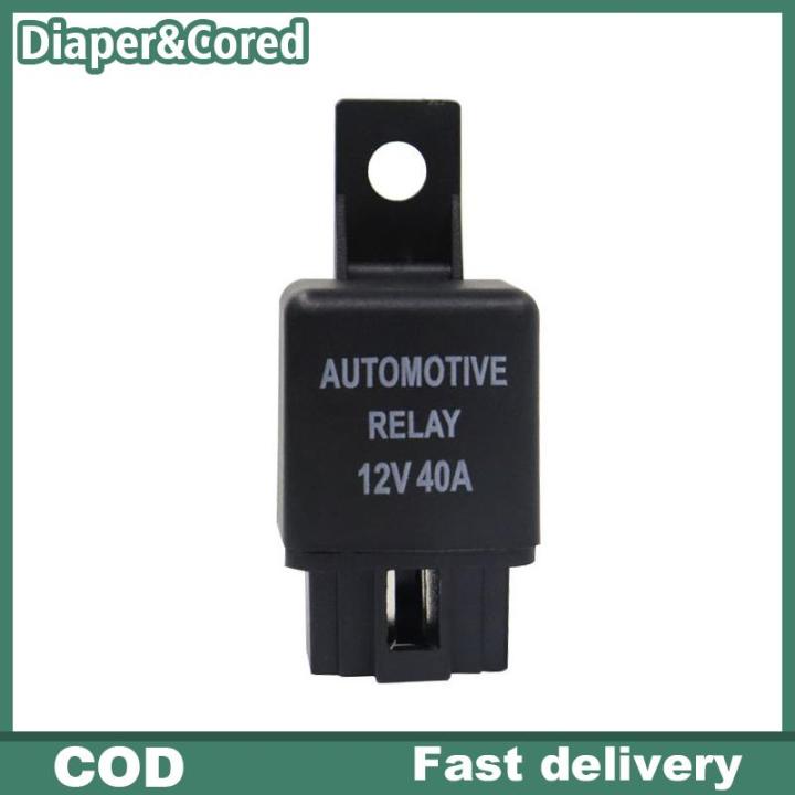 Diaper&Cored Automotive Relay 12V 4pin Car Relay With Black Red Copper ...