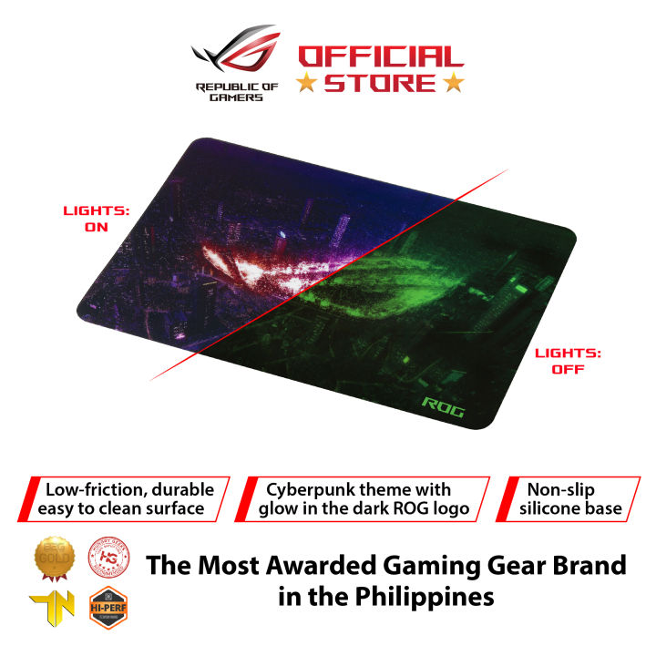 ROG Strix Slice gaming mouse pad featuring an ultrathin, hard, smooth ...