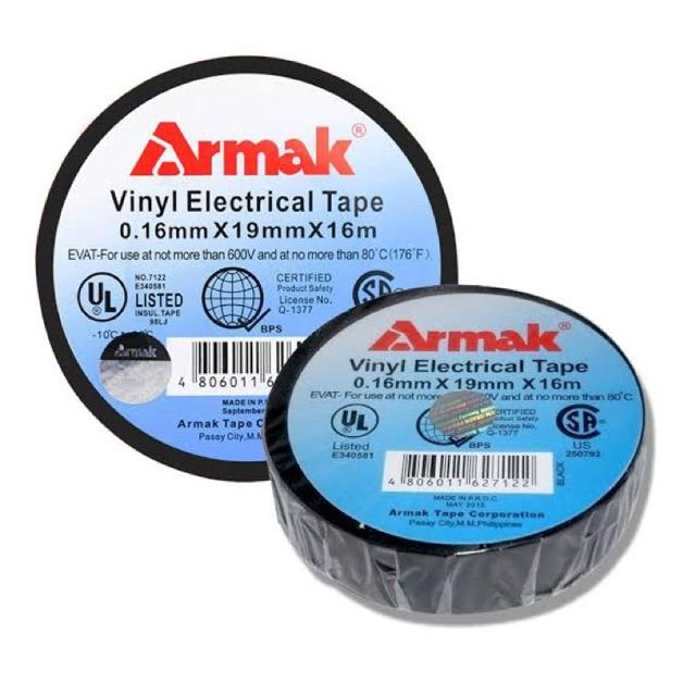 Armak Electrical Tape 10rolls in a tube ordinary | Lazada PH