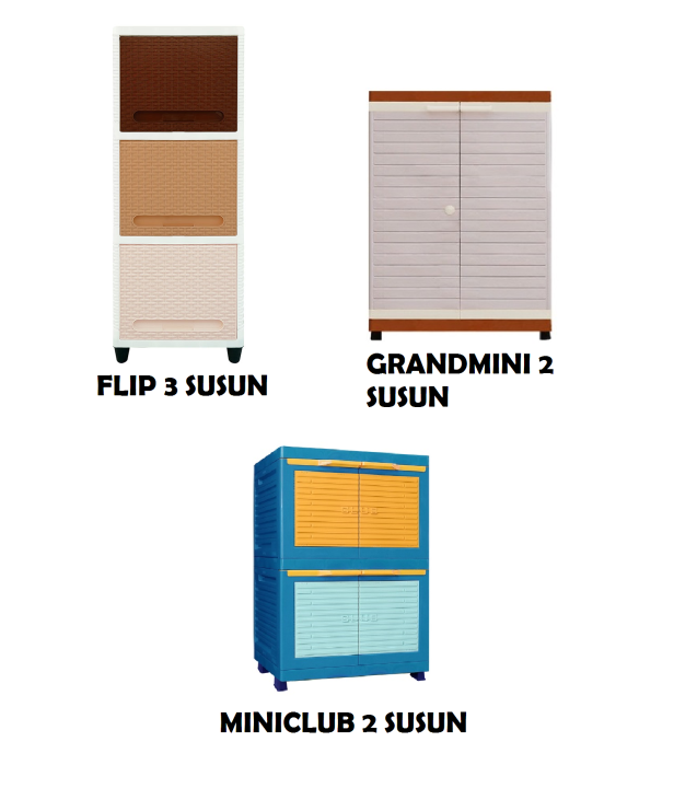 LEMARI PAKAIAN GRANDMINI CLUB 2 SUSUN/MINI CLUB 2 SUSUN/FLIP 3 SUSUN ...
