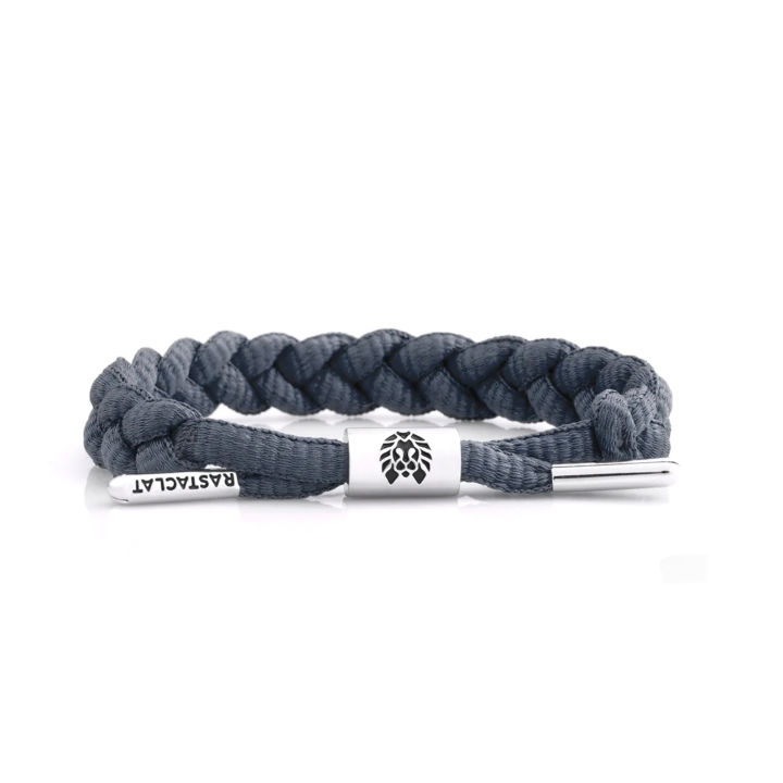 RASTACLAT Braided Bracelet: Onyx Silver Charcoal (M/L) | Lazada PH