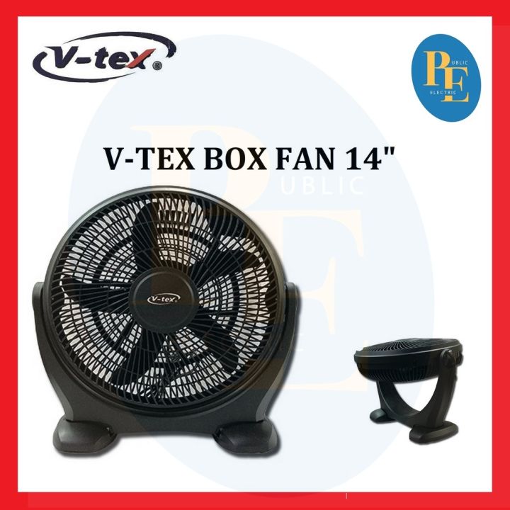 V-TEX 5 Blade 14" Floor Fan Box Fan Table Fan A-140 | Lazada