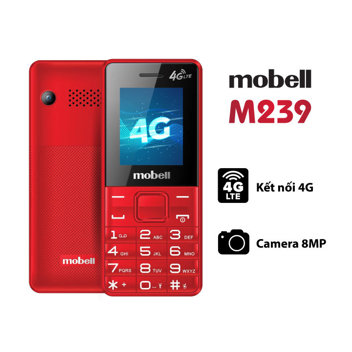 Điện thoại Mobell M239 Chính Hãng 2 SIM 4G Chức Năng Nghe Gọi Tốt Pin ...