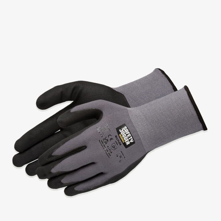 SAFETY JOGGER ALL-FLEX CUT LEVEL1 PU NITRILE MIRCOFOAM GLOVE [EN 388 ...