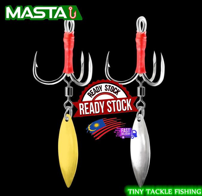 (READY STOK) MASTA TRIPLE HOOK TREBLE HOOK TH2912 SPINNER PLATE MATA KAIL TIGA TENGGIRI FAST JIG ...