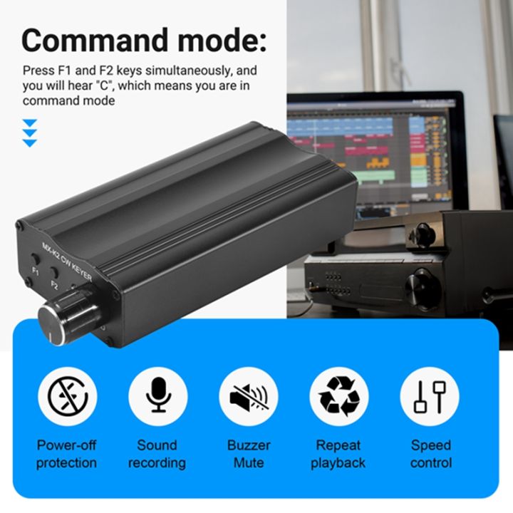 MX-K2 CW Auto Memory Key Contoller Morse Code Keyer For Ham Radio ...
