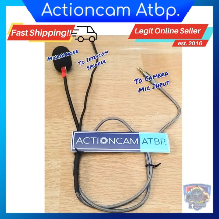 Intercom Connect Camera Mic ICC Mic for Insta360, DJI GoPro, Sjcam ...