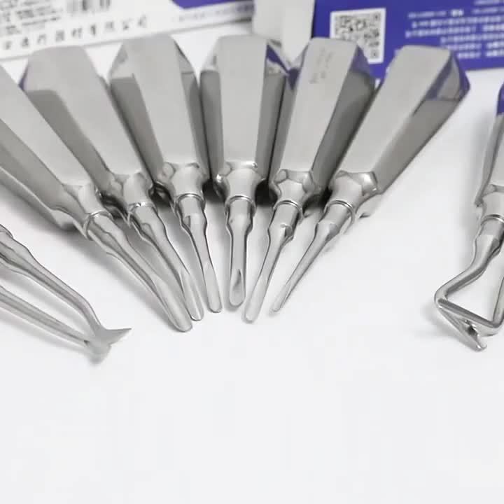 KITA-Straight Curved Dental Root Lift Elevator Cryer Stump Apical ...