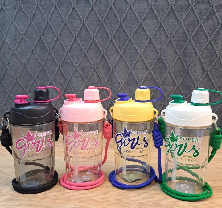GV 600ml Summer Tree Water Bottle/Outdoor Sport Water Bottle with Straw ...
